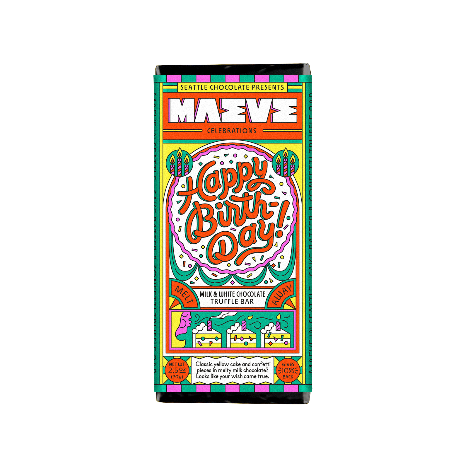 Happy Birthday Chocolate Bar - Shop Birthday Chocolates by Maeve
