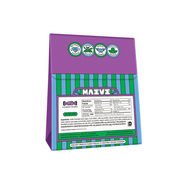 Blackberry Chocolate Bonbon Gift Box by Maeve Ethical Chocolate