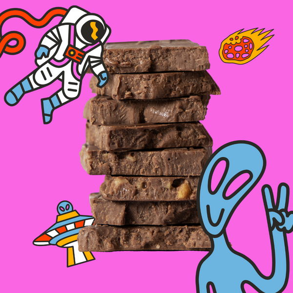 Moon Rocks Popping Candy Chocolate by Maeve Ethical Chocolate