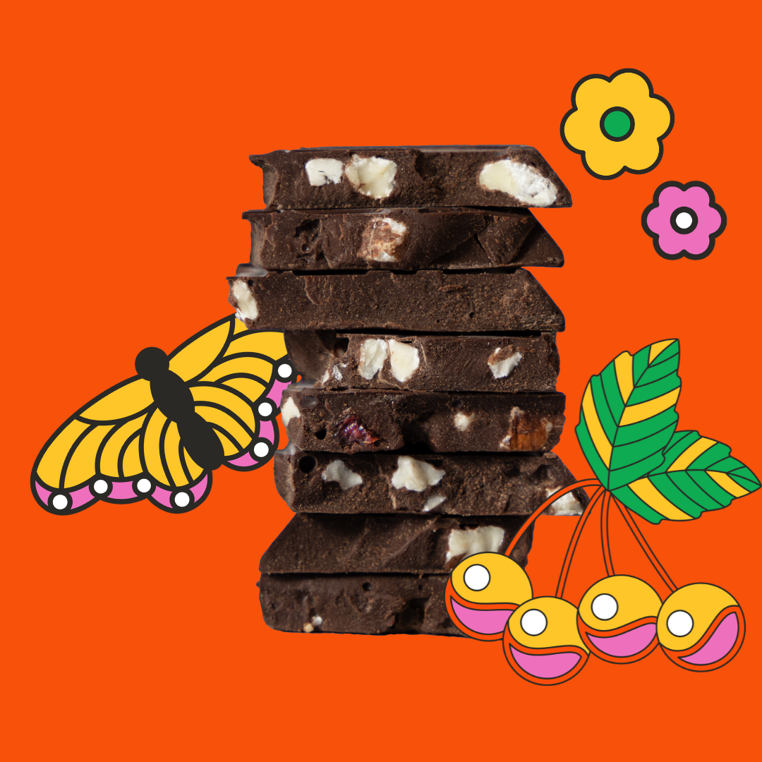 Rainier Cherry Dark Chocolate Truffle Bar | Maeve Ethical Chocolate