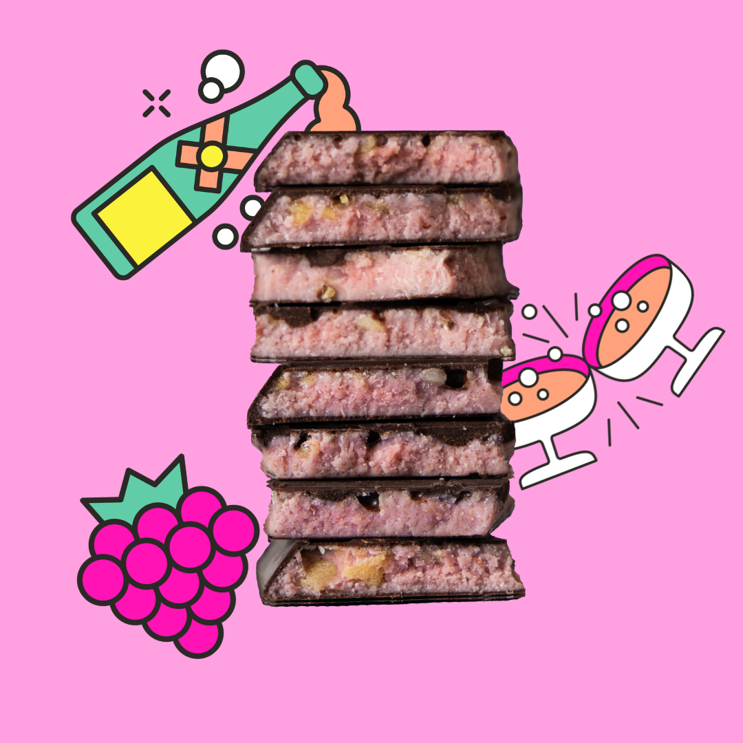Sip! Sip! Hooray Chocolate Bar with Popping Candies by Maeve